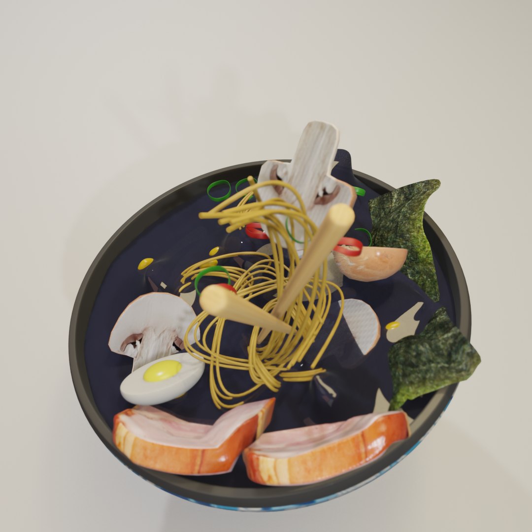 Ramen Instant Noodles Food 3D Model - TurboSquid 2304036