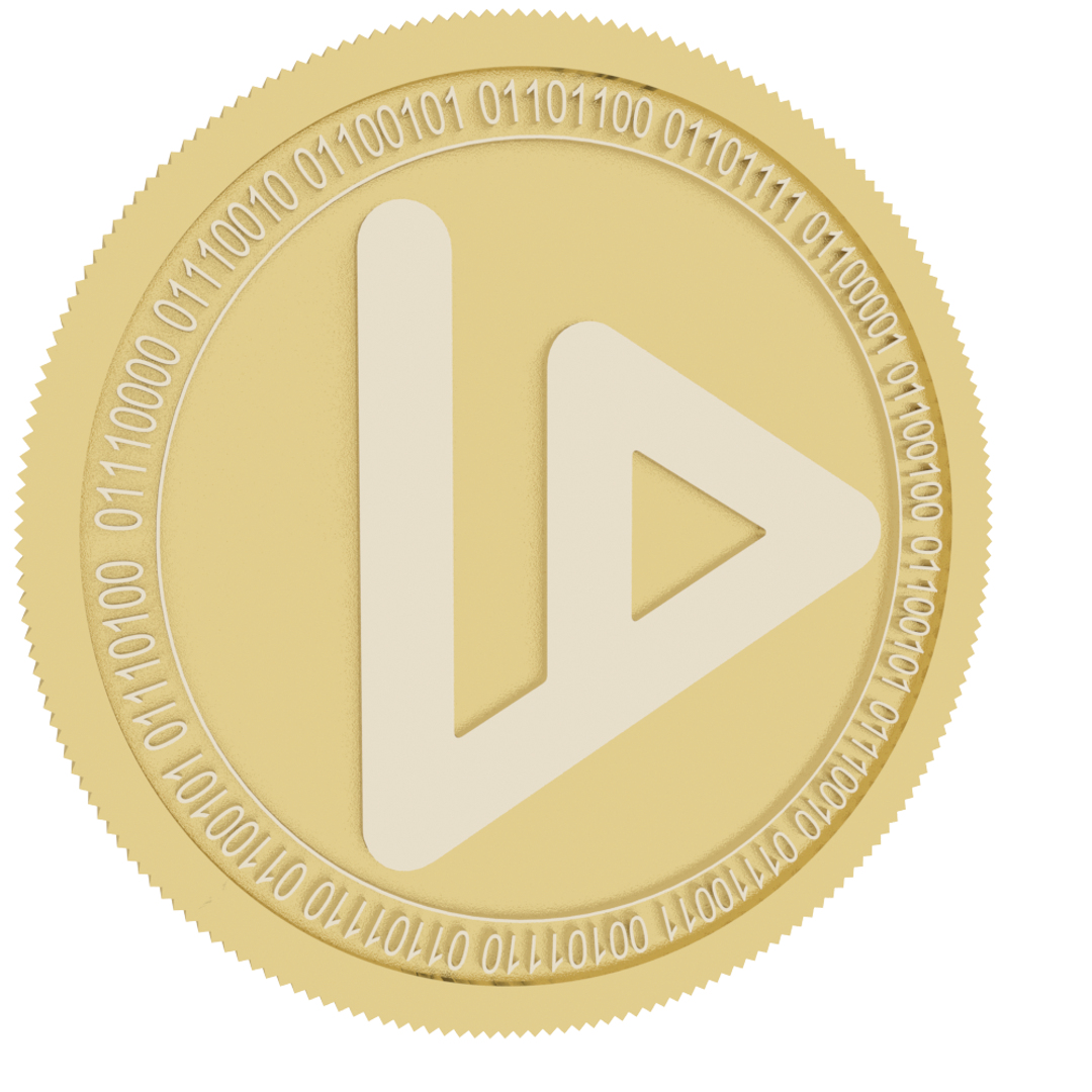 3D v id gold coin - TurboSquid 1581619