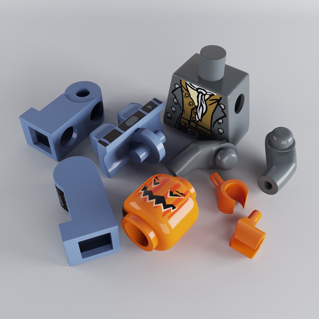Lego Jack-o-lantern 3d 3ds