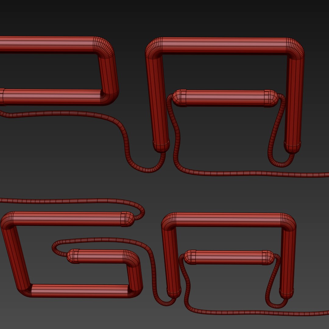 3D Model Light Modules Set 099 Neon - TurboSquid 1805125