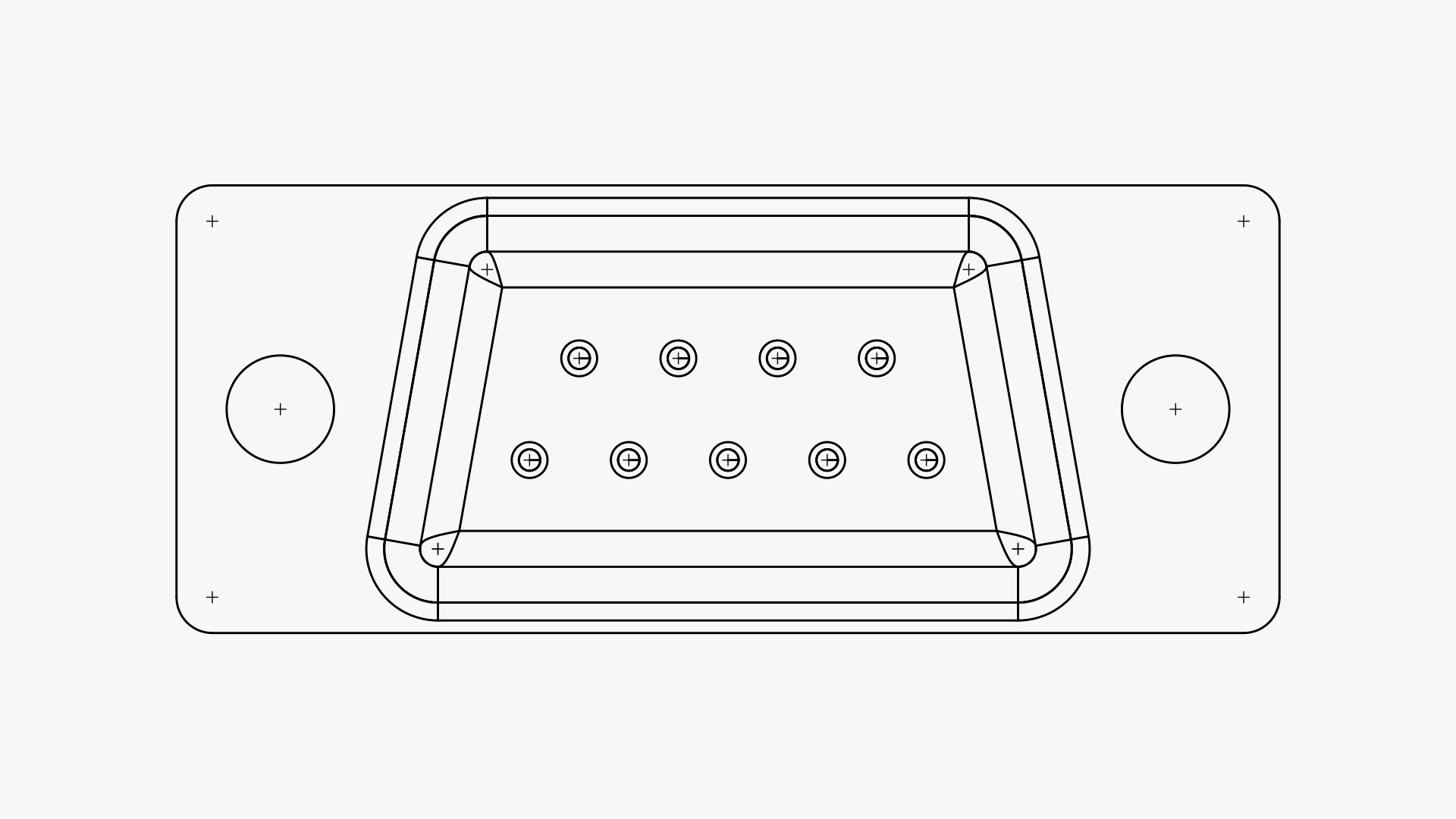 3D Model DB9 Female Connector Through Hole - TurboSquid 1985664