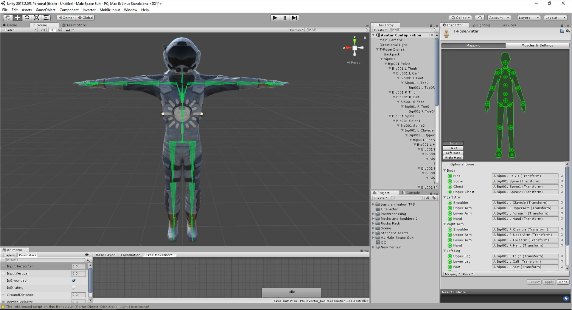 3d Model Unity Space Suit