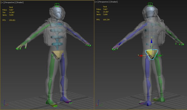 3d model unity space suit