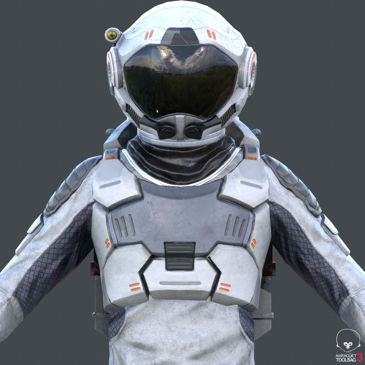 3d model unity space suit
