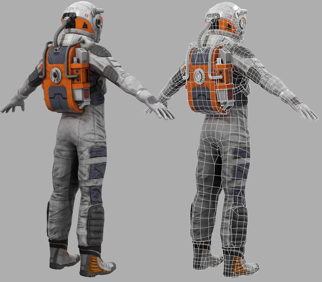 3d Model Unity Space Suit