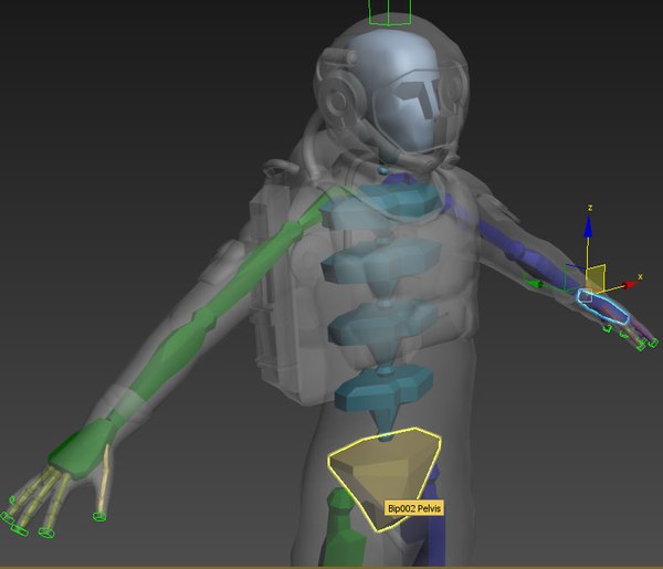 3d model unity space suit