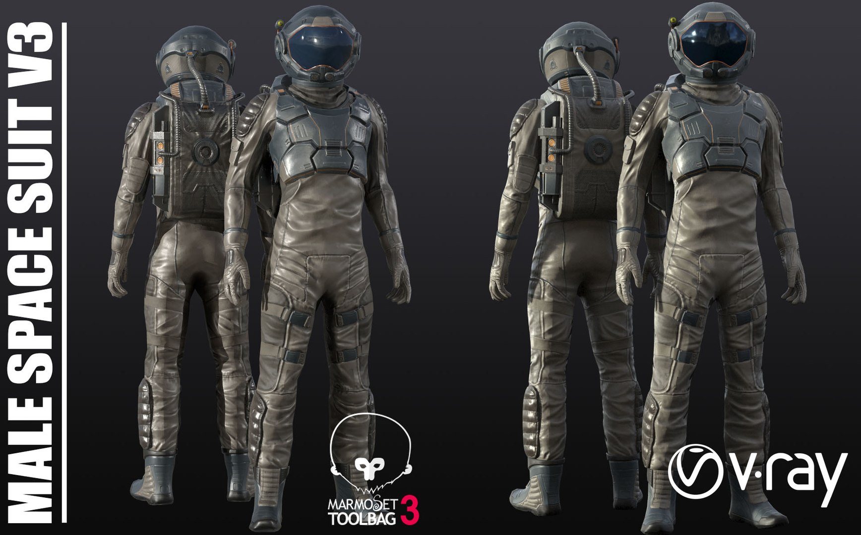 3d Model Unity Space Suit