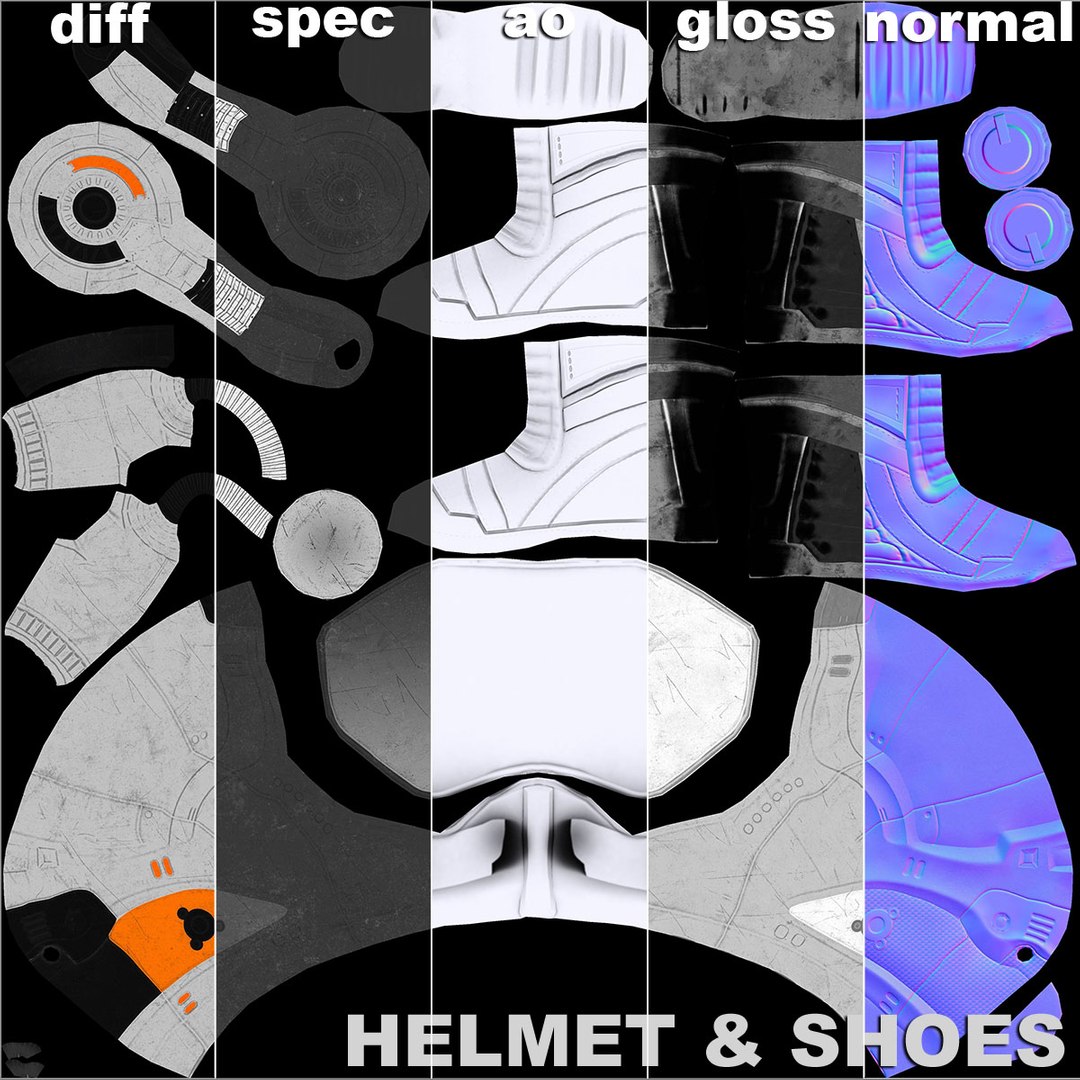 3d model unity space suit