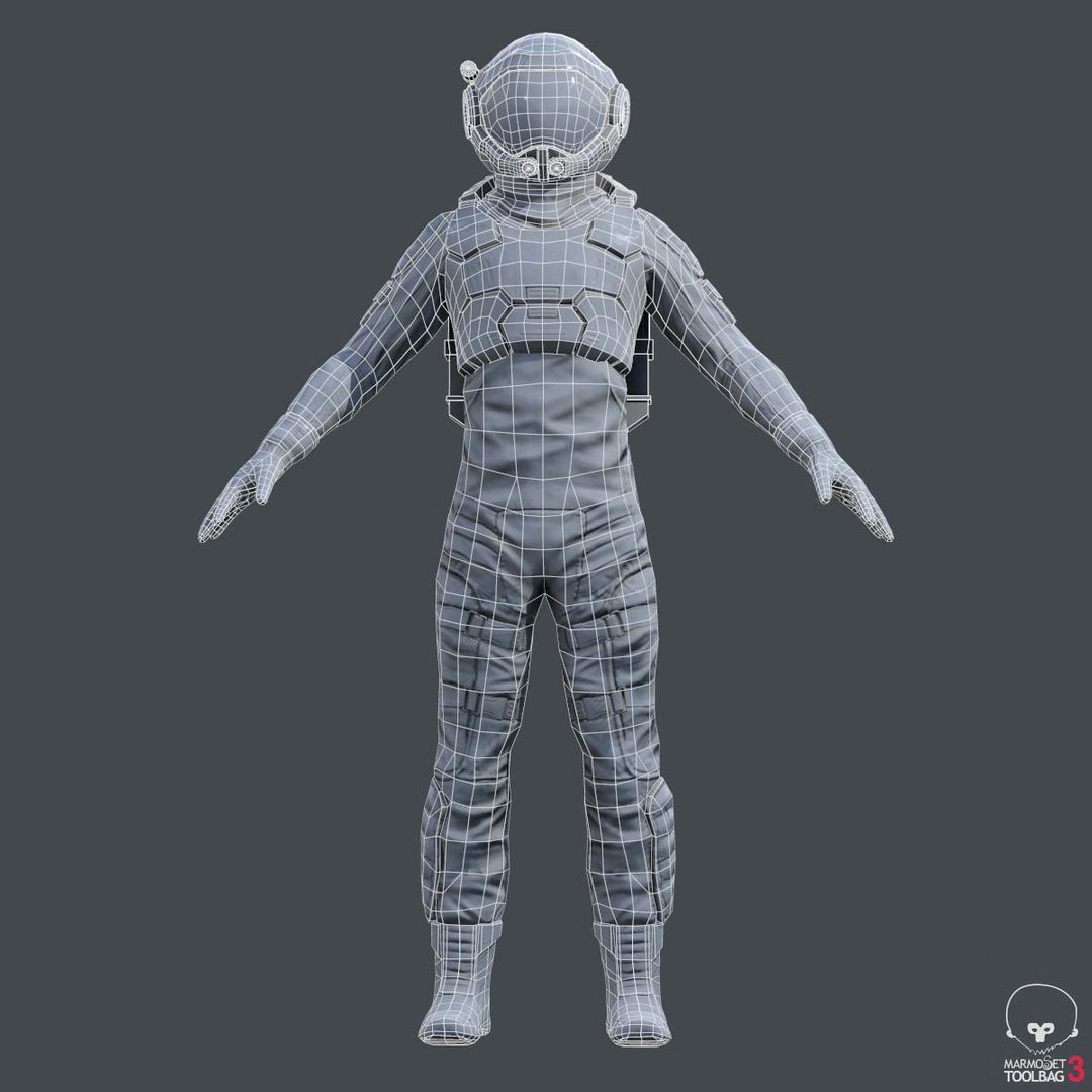 3d Model Unity Space Suit