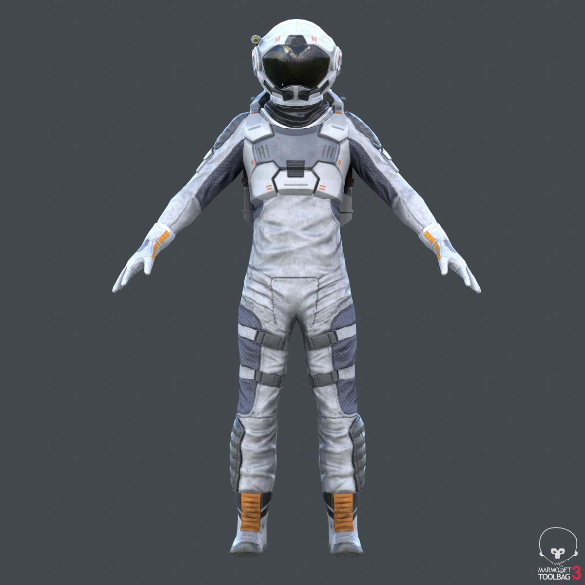 3d model unity space suit