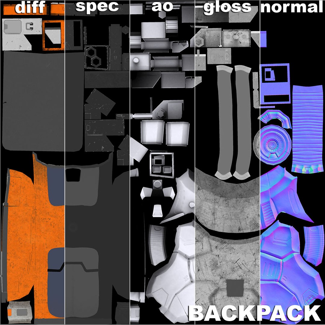 3d model unity space suit