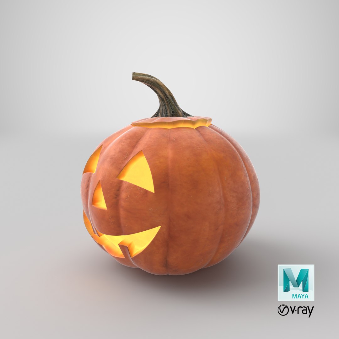 3D jack-o-lantern pumpkin head 1 - TurboSquid 1446592