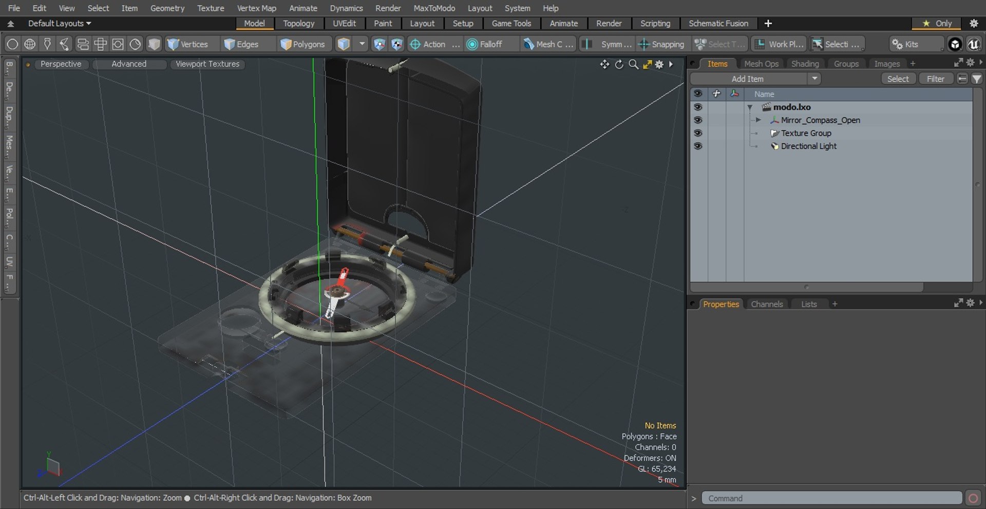 Mirror Compass Open Model - TurboSquid 1980606