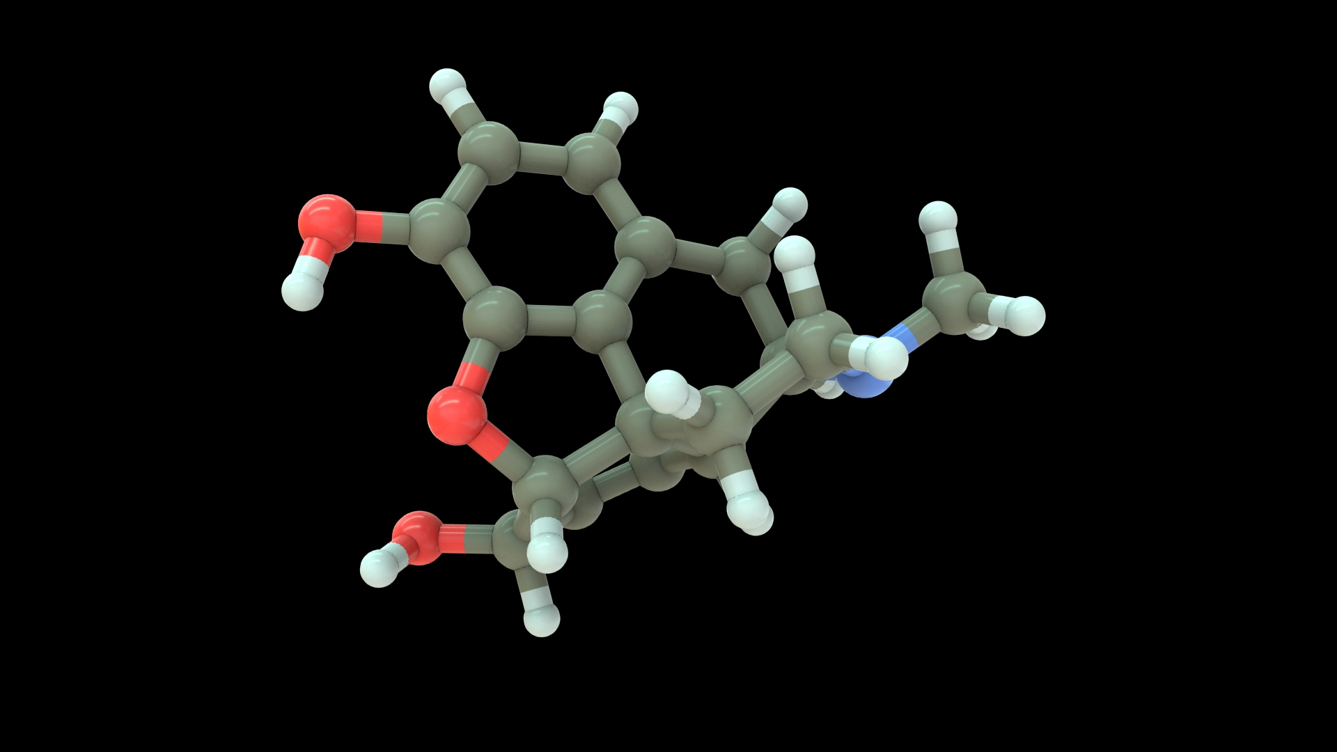 3d Morphine Structure Model Turbosquid 2220456