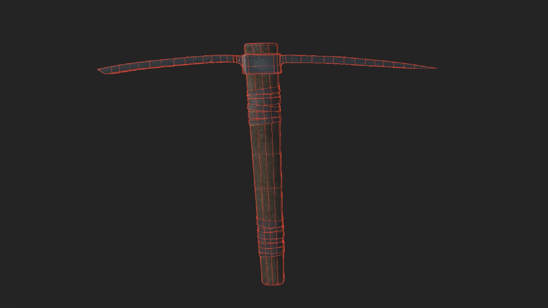 3D Pickaxe Tool Of Labor PBR Low-poly 3D Model Low-poly 3D Model ...