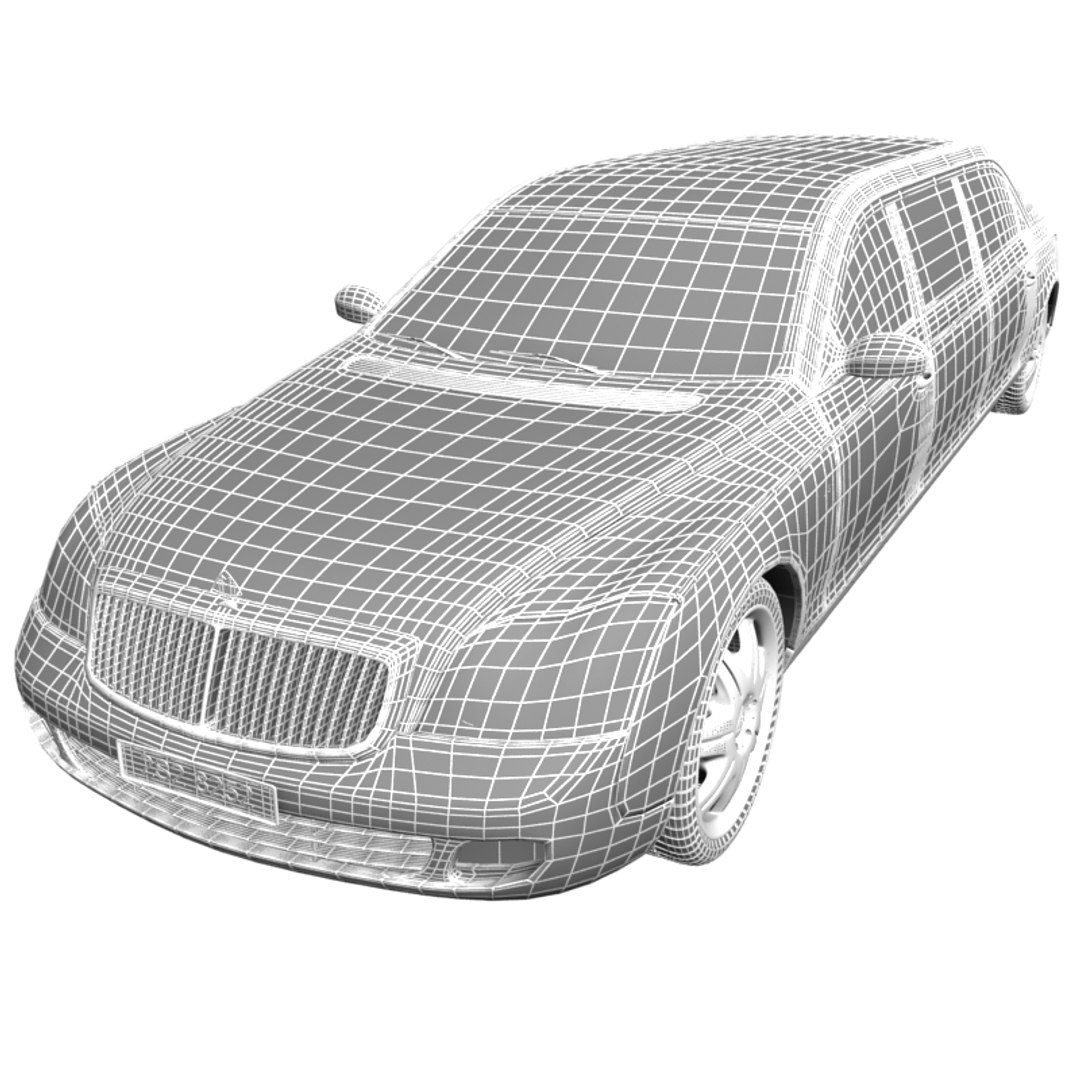 maybach 62s 3d model