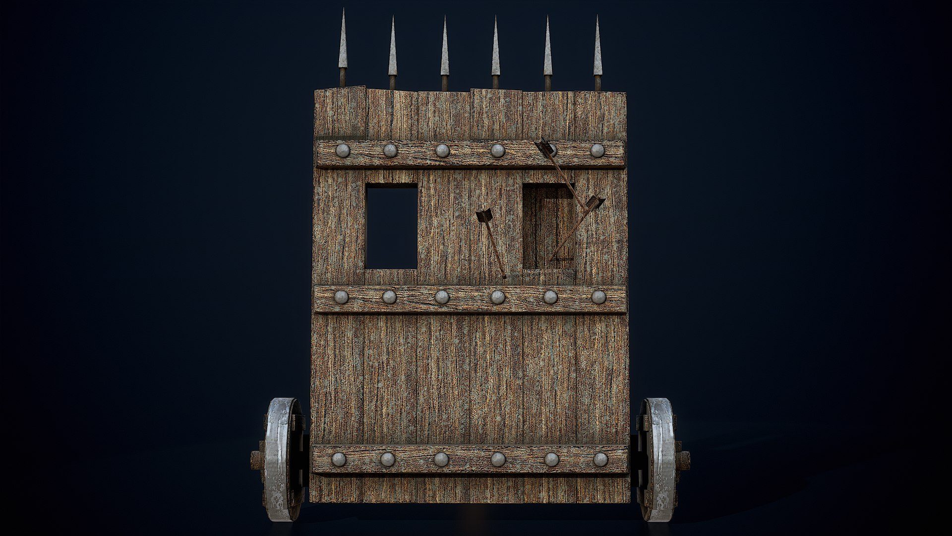 Medieval Siege Shield Mantelet PBR 3D Model - TurboSquid 2032193