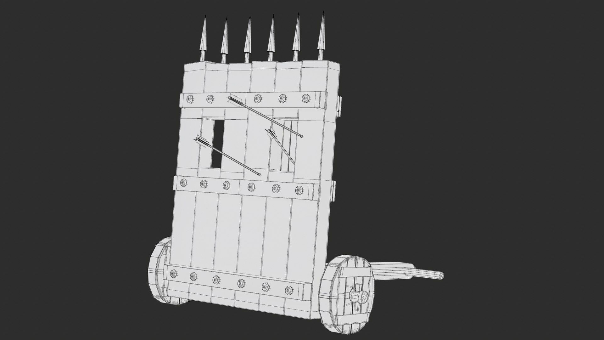 Medieval Siege Shield Mantelet PBR 3D Model - TurboSquid 2032193