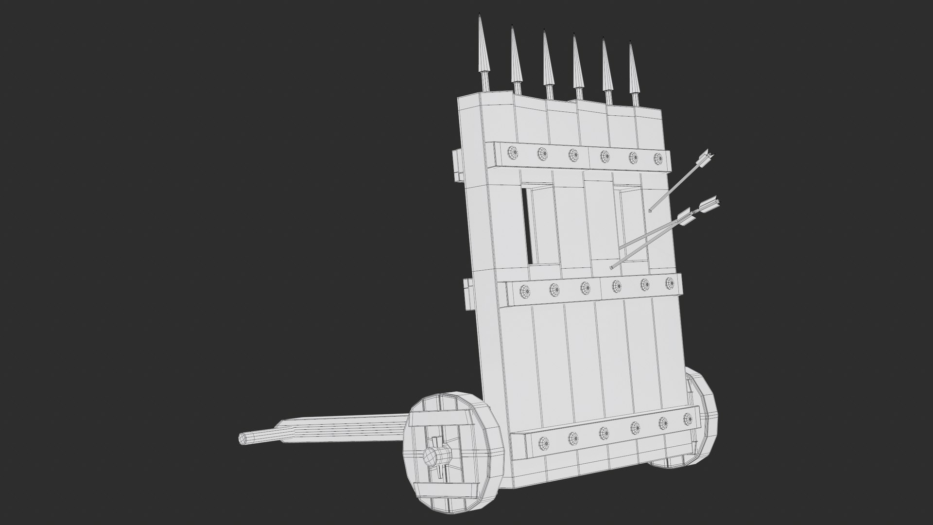 Medieval Siege Shield Mantelet PBR 3D Model - TurboSquid 2032193