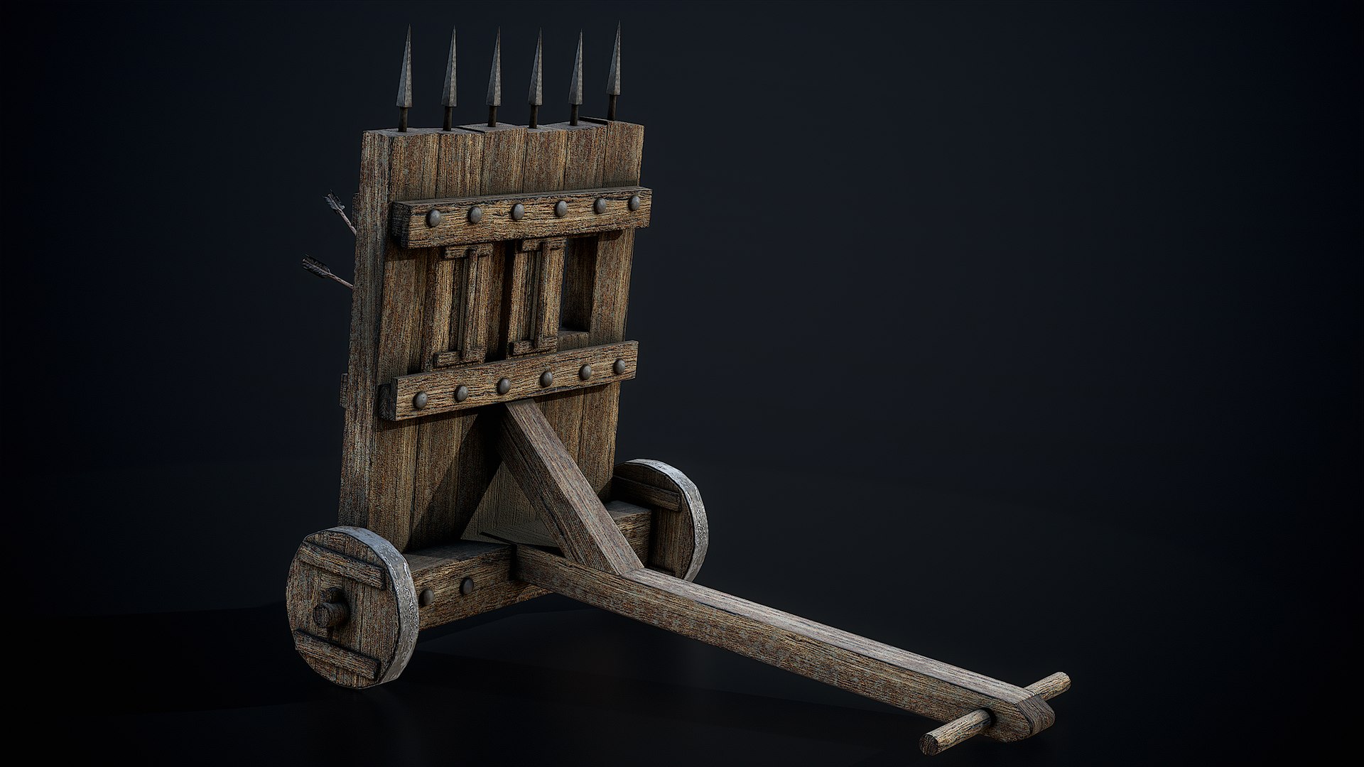 Medieval Siege Shield Mantelet PBR 3D Model - TurboSquid 2032193