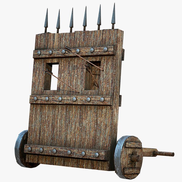 modelo 3d Escudo de asedio medieval Mantelet PBR - TurboSquid 2032193