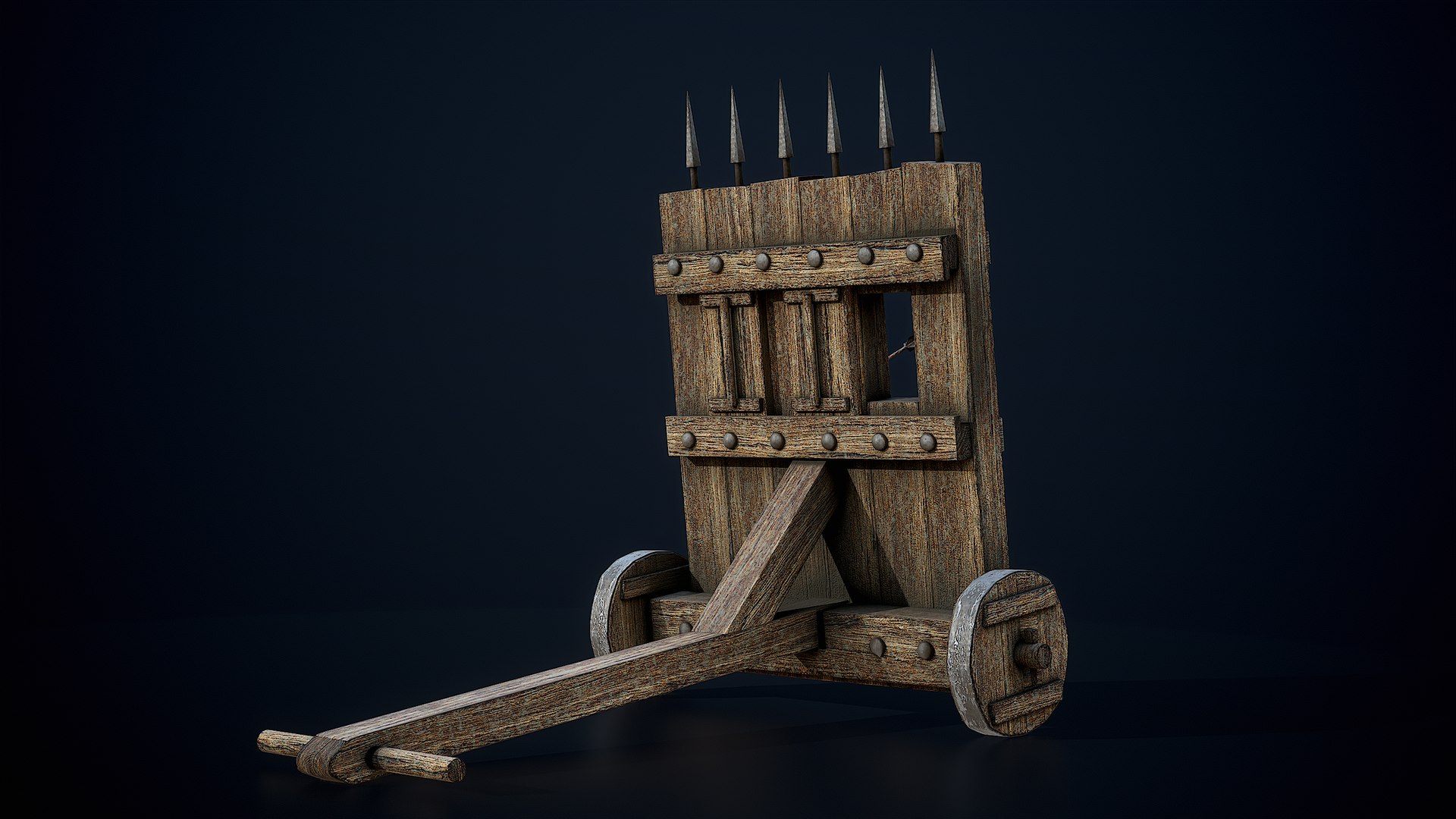 Medieval Siege Shield Mantelet PBR 3D Model - TurboSquid 2032193