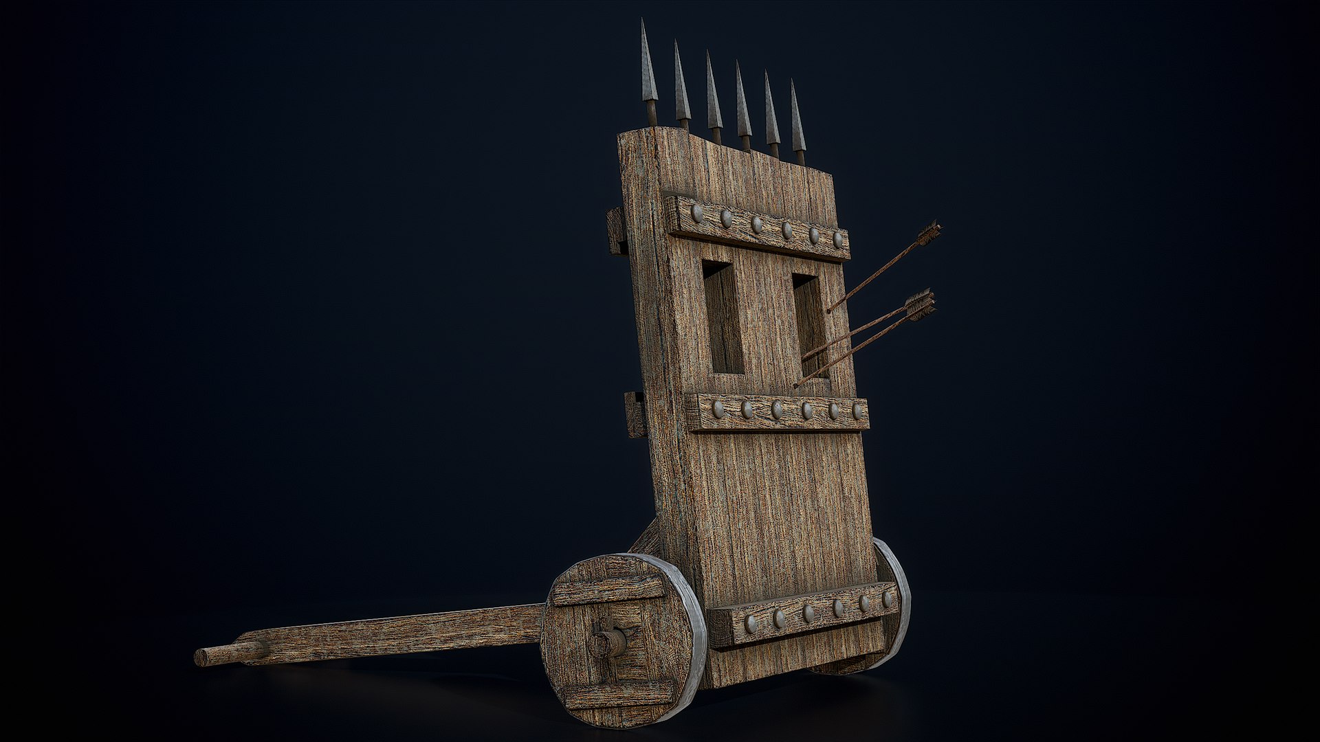 Medieval Siege Shield Mantelet PBR 3D Model - TurboSquid 2032193