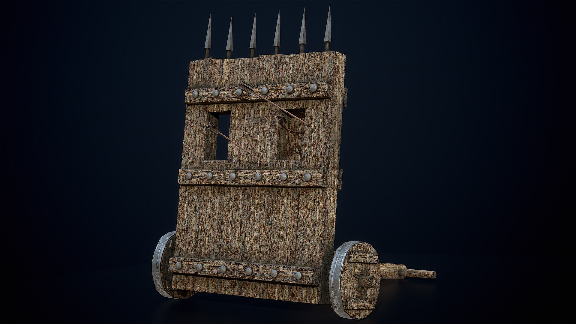 Medieval Siege Shield Mantelet PBR 3D Model - TurboSquid 2032193