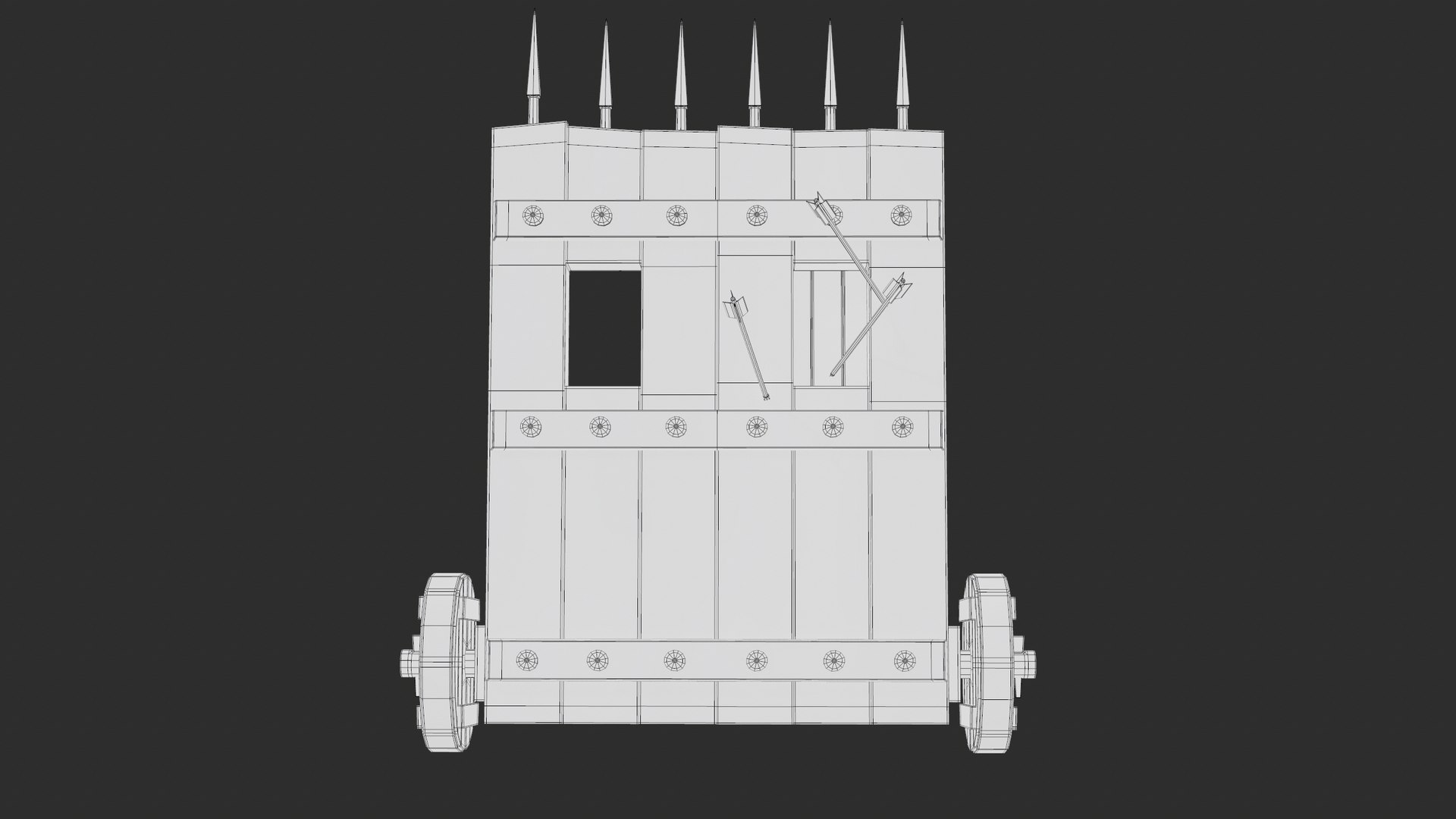 Medieval Siege Shield Mantelet PBR 3D Model - TurboSquid 2032193