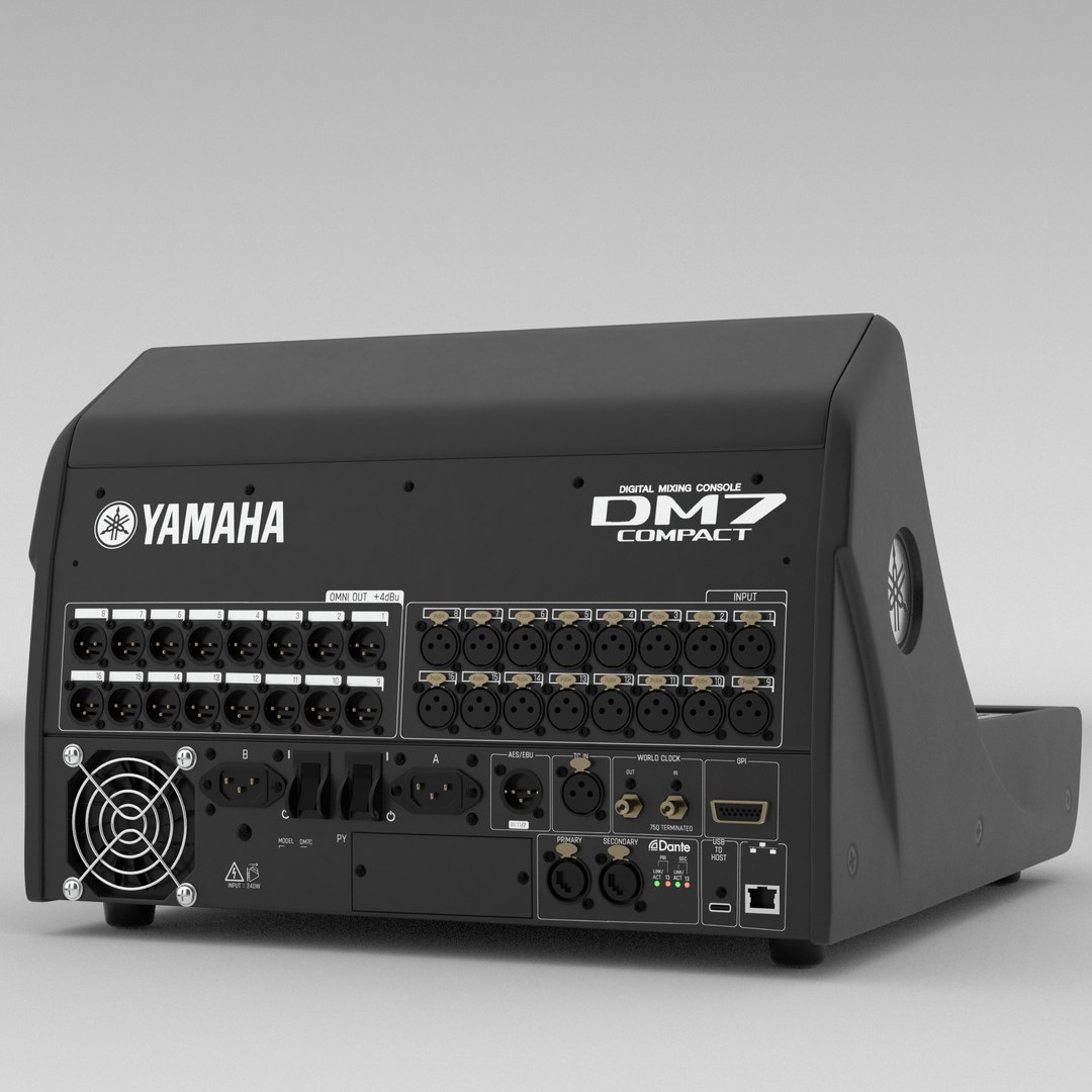 Yamaha DM7 Compact Digital Mixing Console 3D Model - TurboSquid 2303233