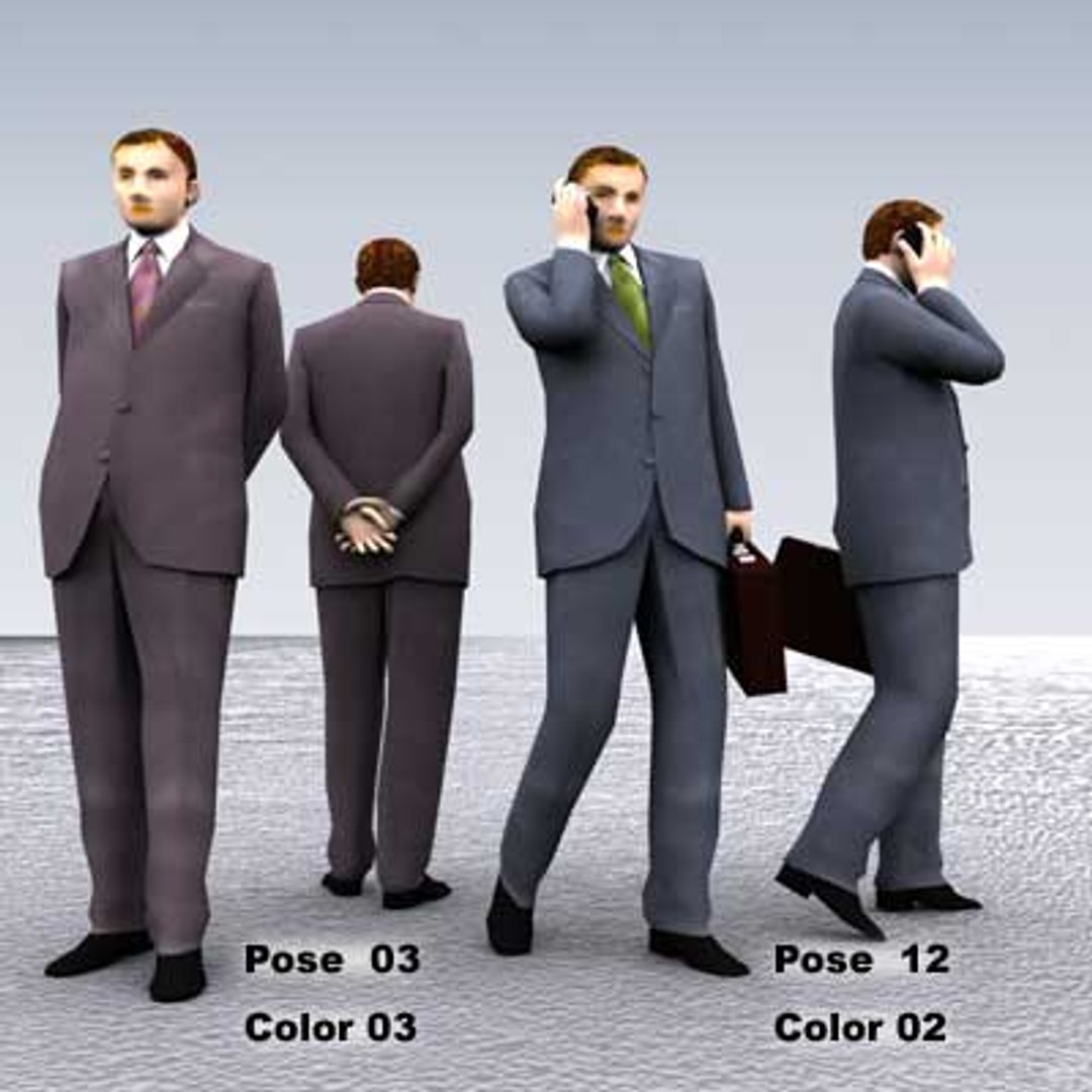 3d male man people model