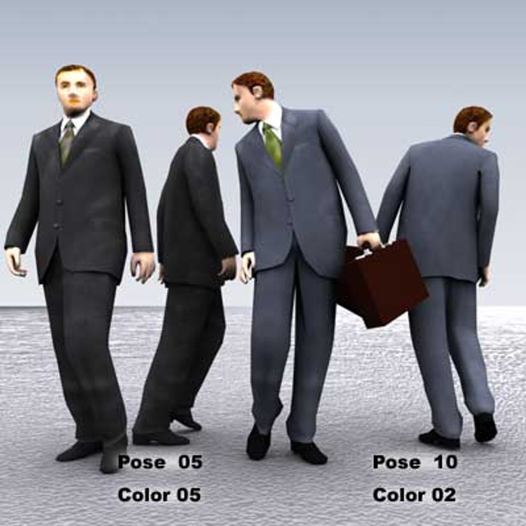 3d male man people model
