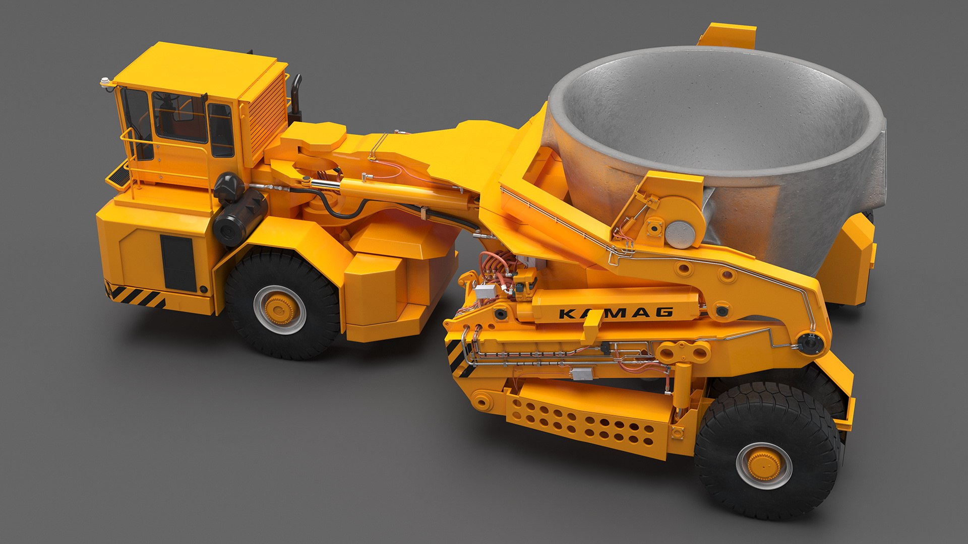 3D Model KAMAG Slag Pot Carrier - TurboSquid 2181322