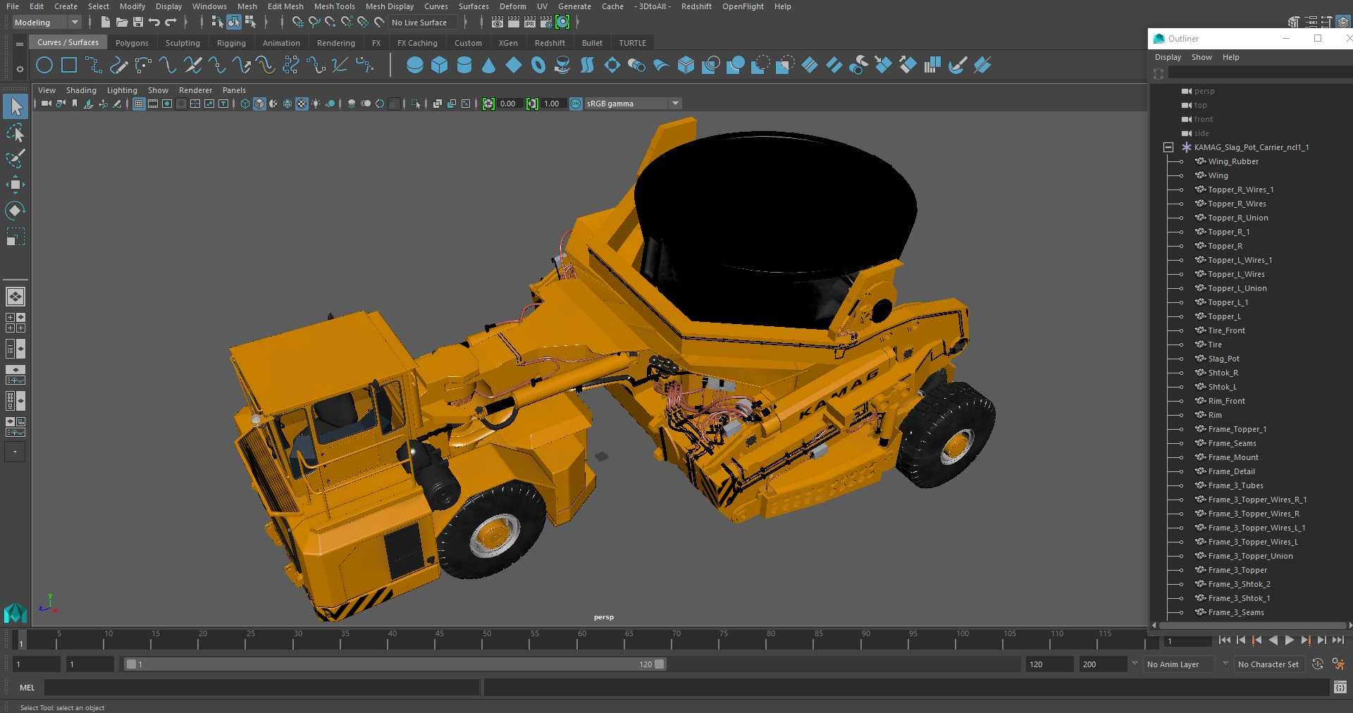3D Model KAMAG Slag Pot Carrier - TurboSquid 2181322
