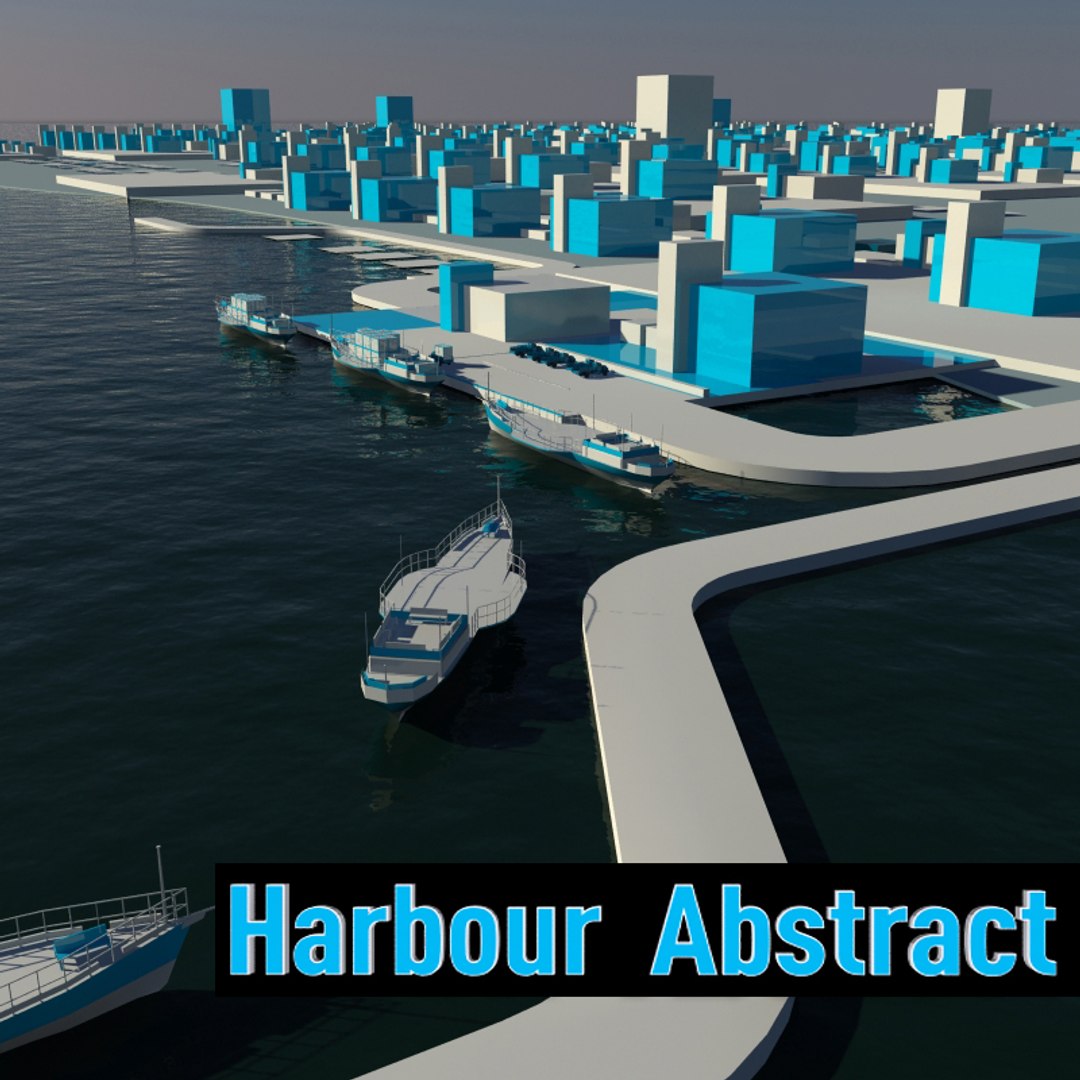 Abstract Harbour 3d Obj