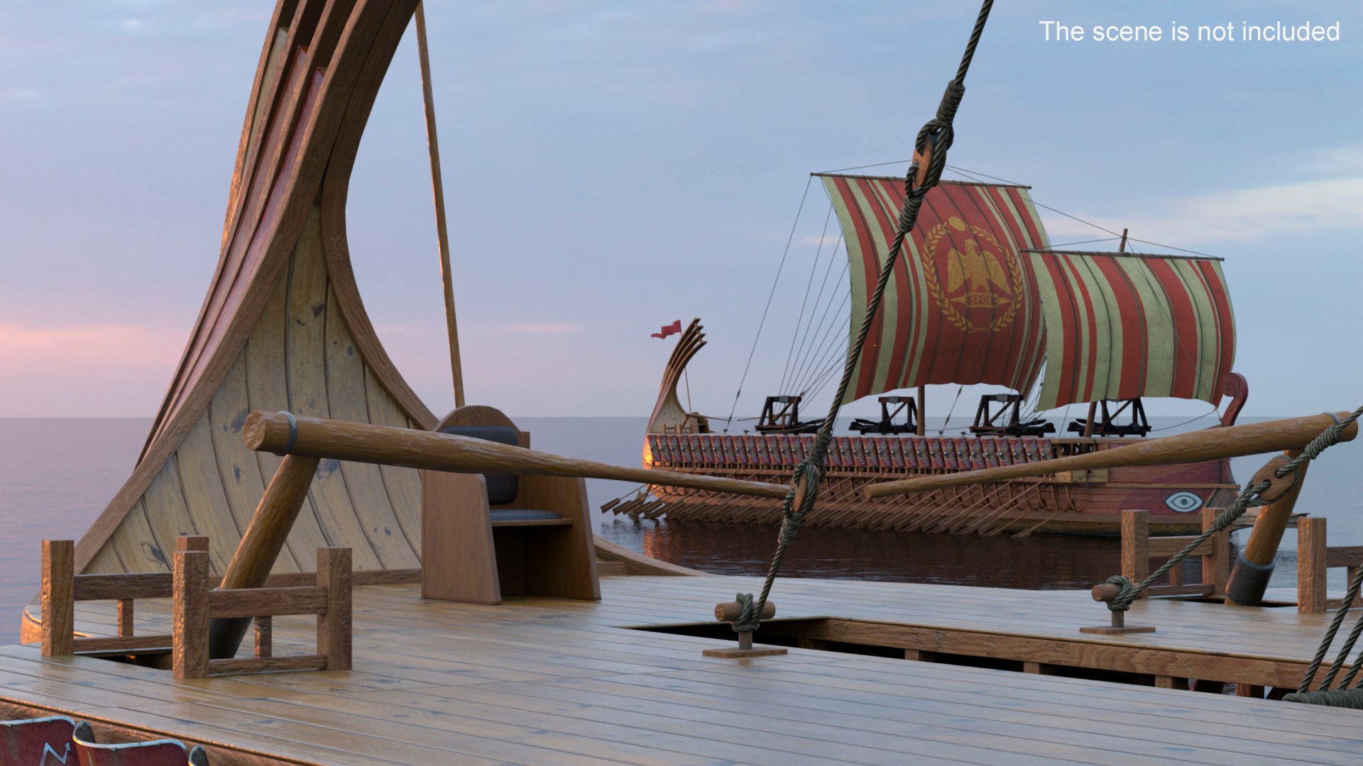 3D Roman Imperial War Galley Model - TurboSquid 2418833