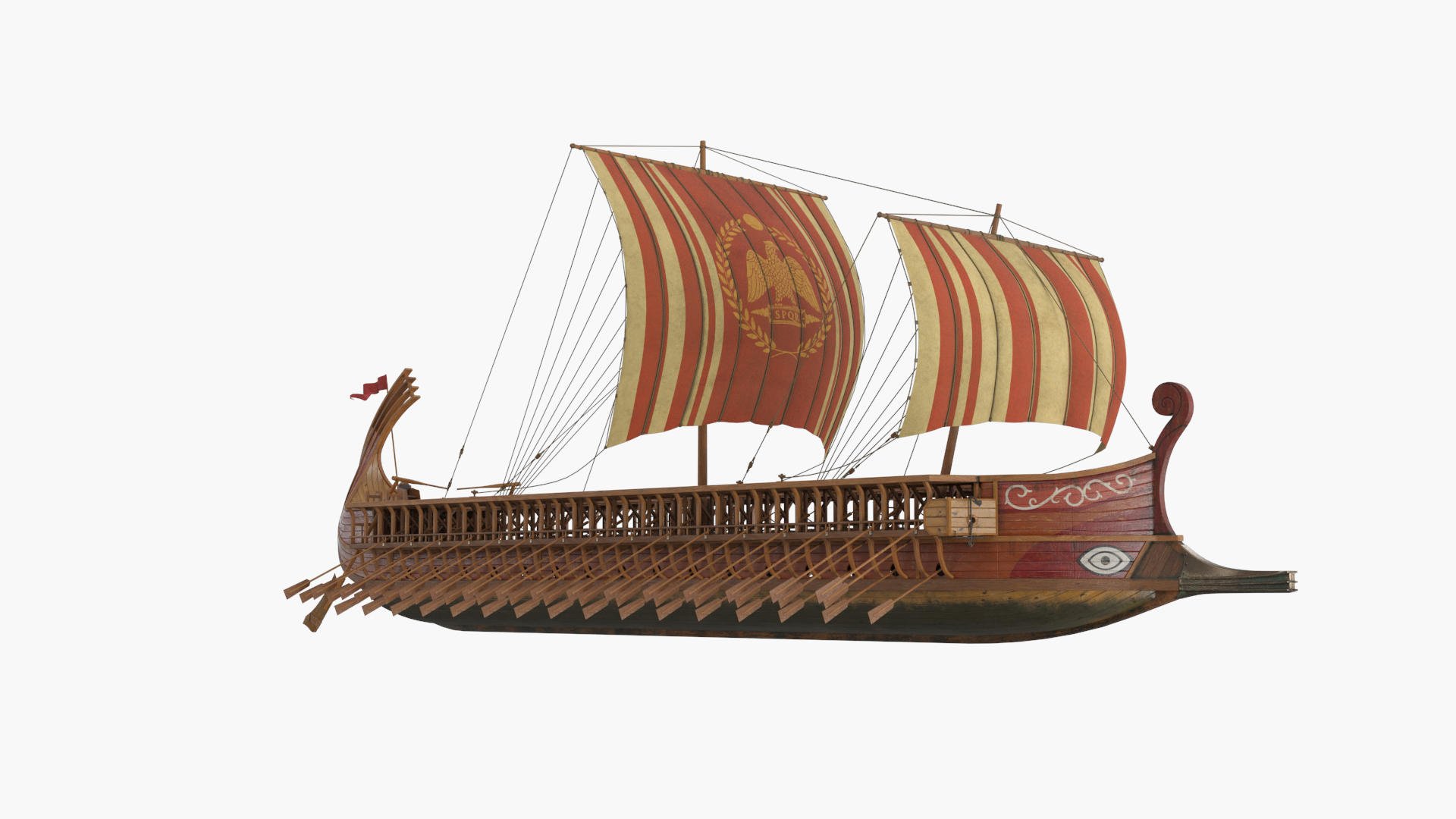 3D Roman Imperial War Galley Model - TurboSquid 2418833
