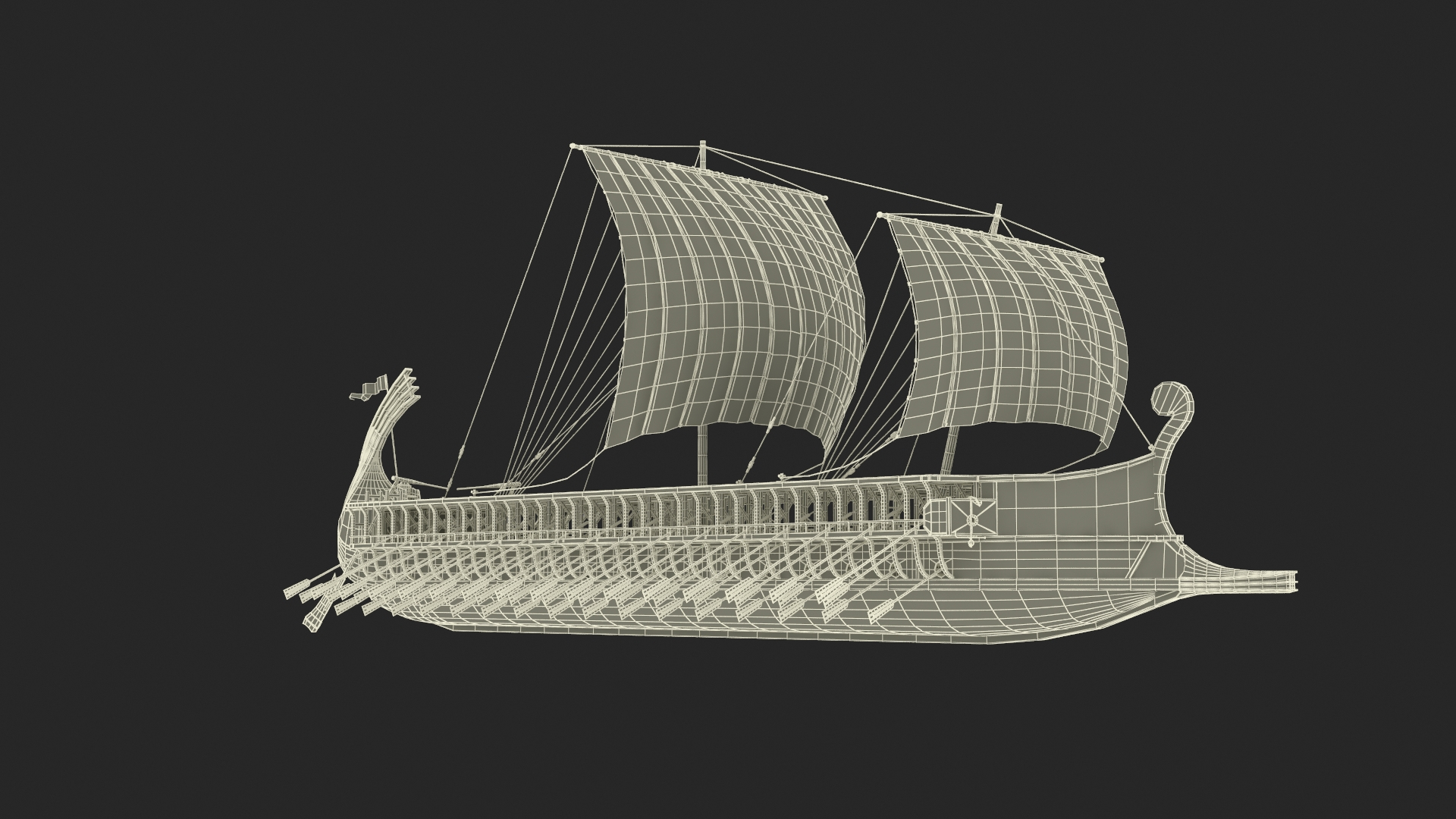 3D Roman Imperial War Galley Model - TurboSquid 2418833