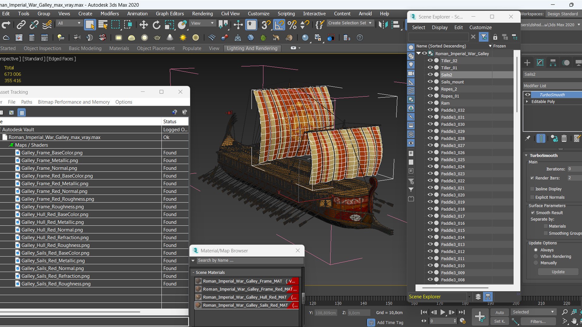3D Roman Imperial War Galley Model - TurboSquid 2418833