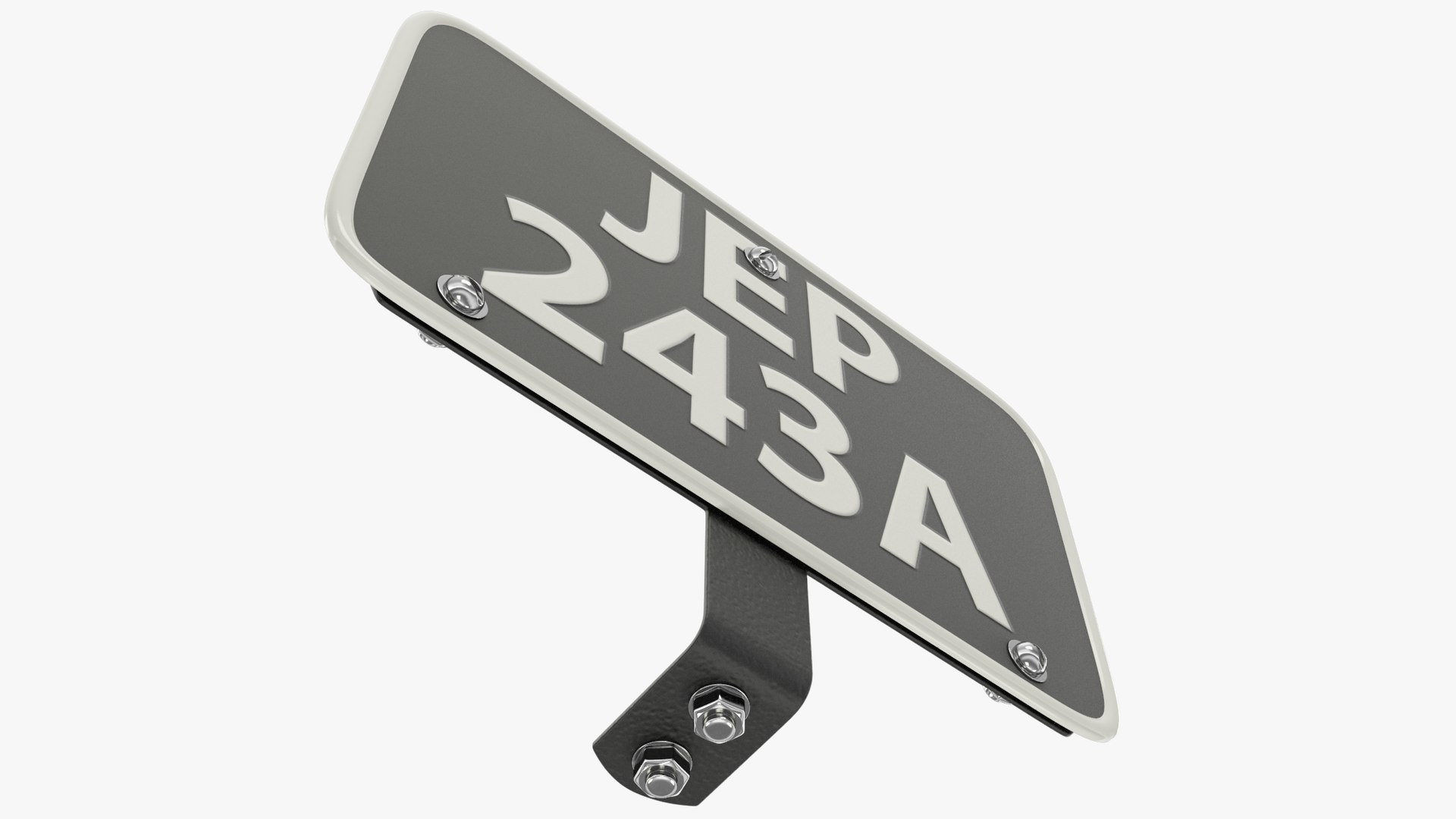 3D Retro Car License Plate V3 - TurboSquid 2063987