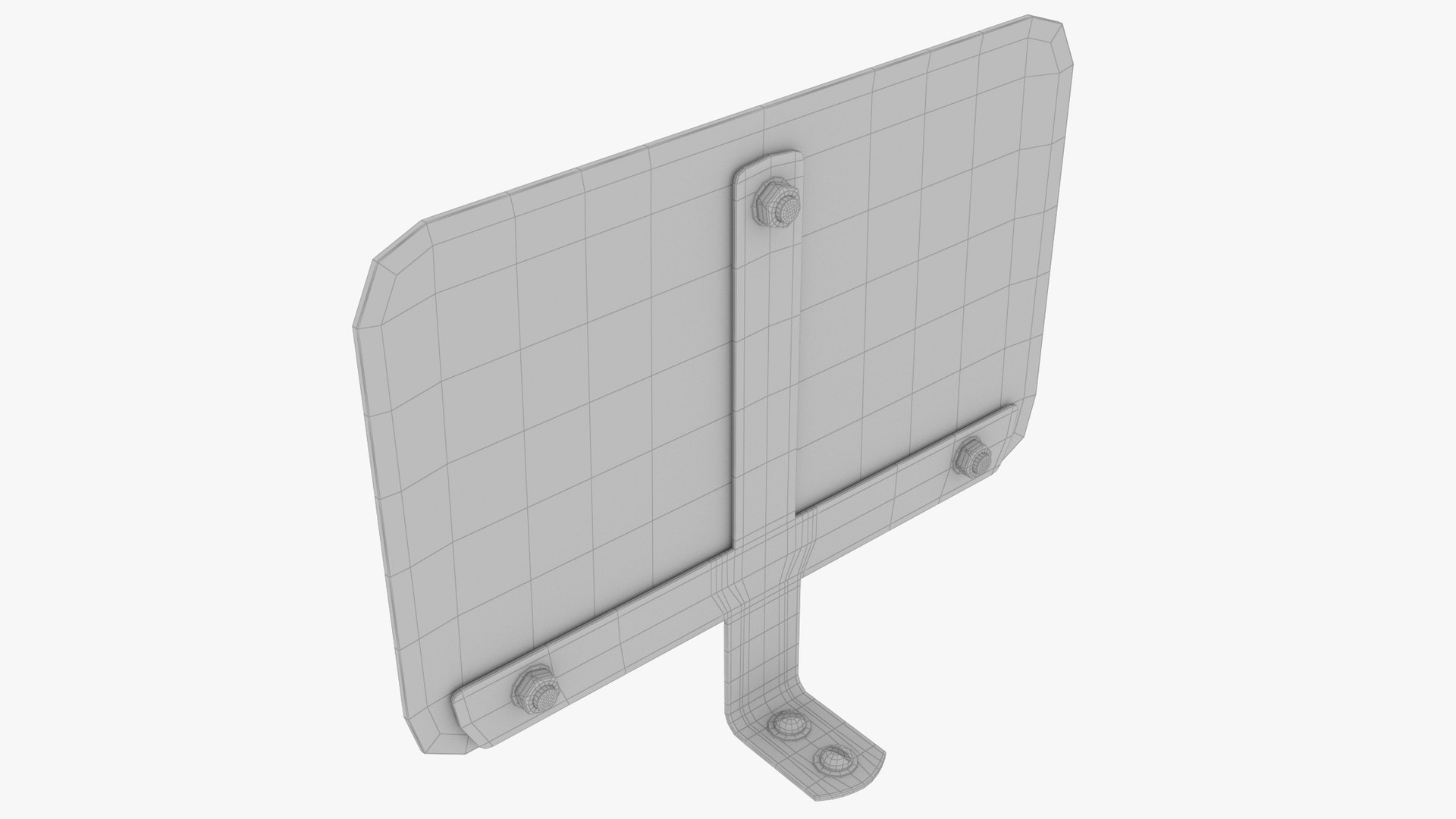 3D Retro Car License Plate V3 - TurboSquid 2063987