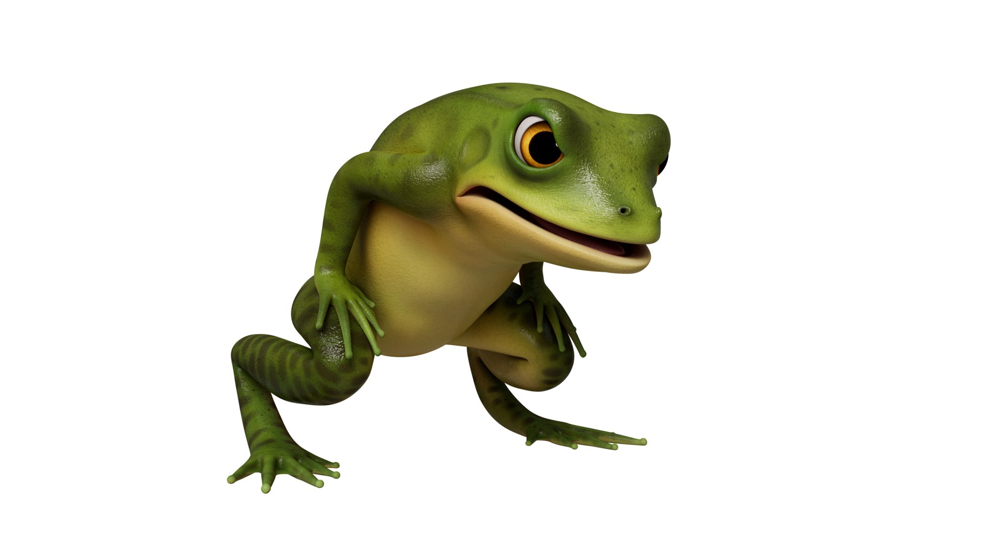 3D Model Frog Animated Facial Blend Shapes - TurboSquid 2280184