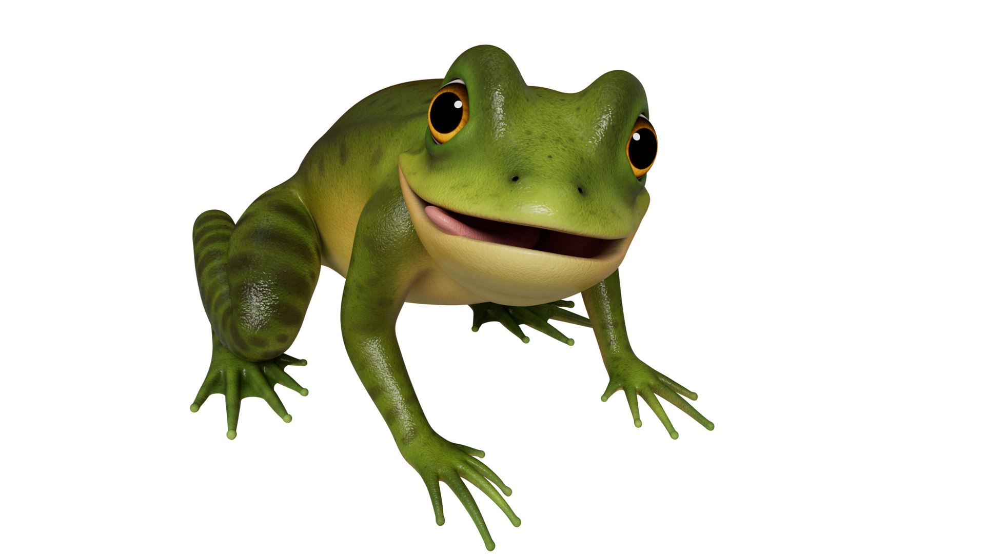 3D Model Frog Animated Facial Blend Shapes - TurboSquid 2280184