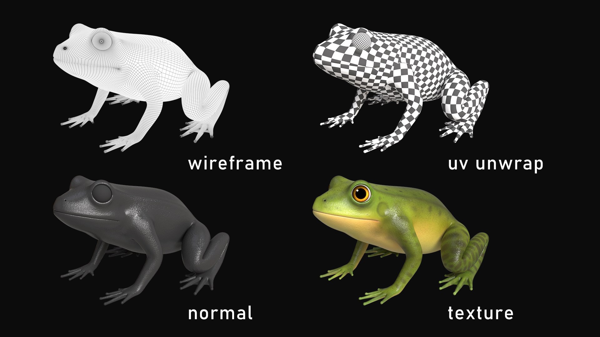 3D Model Frog Animated Facial Blend Shapes - TurboSquid 2280184