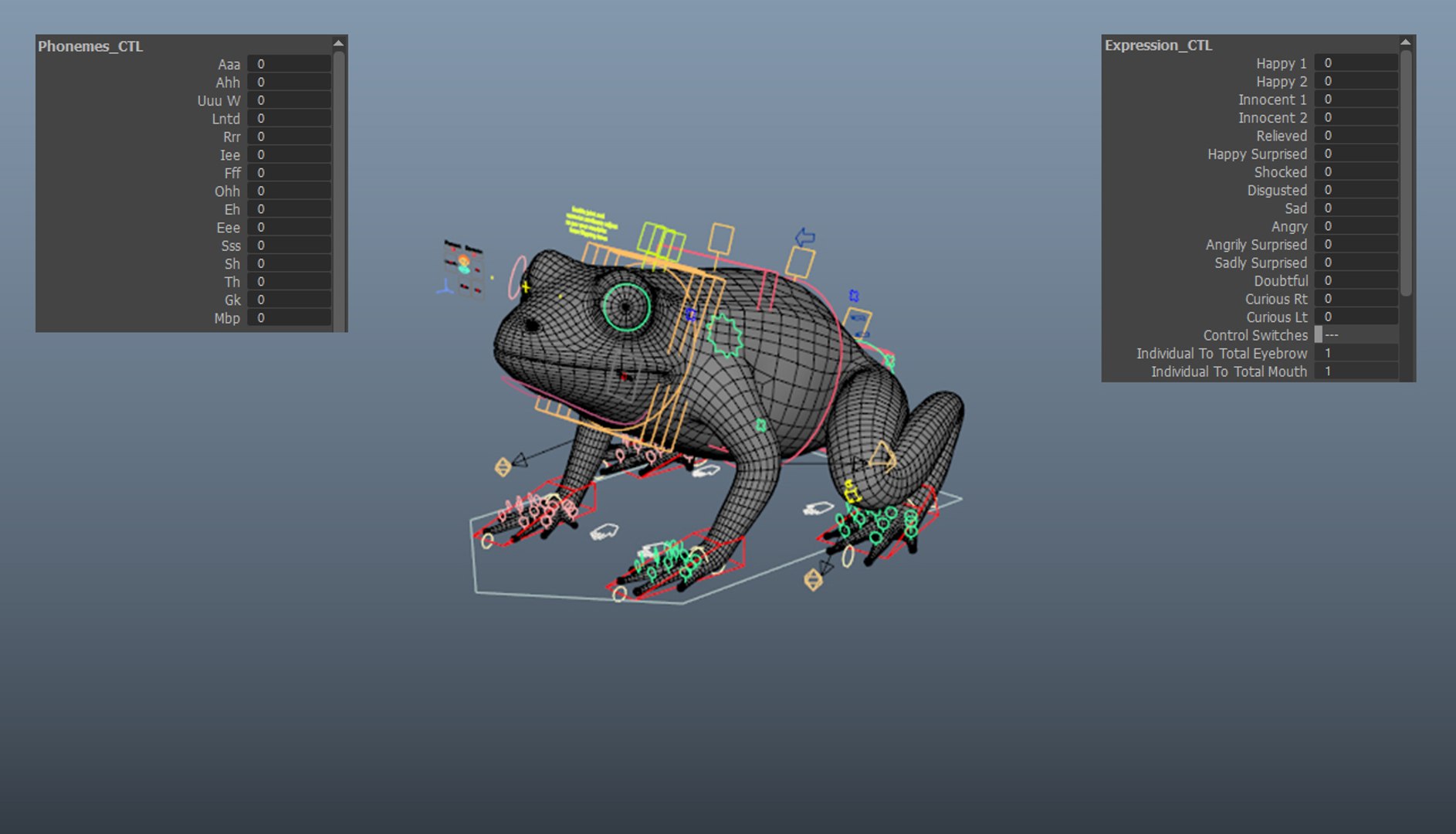 3D Model Frog Animated Facial Blend Shapes - TurboSquid 2280184