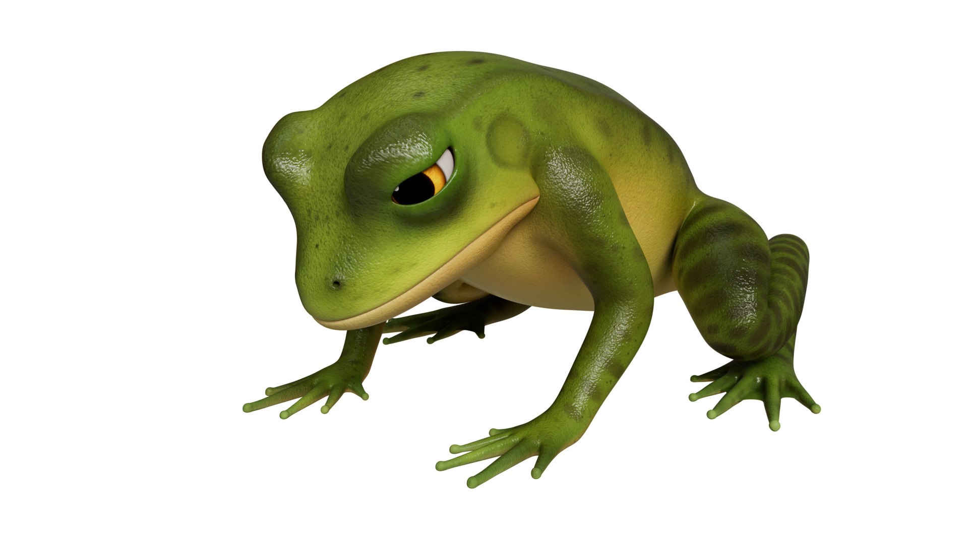 3D Model Frog Animated Facial Blend Shapes - TurboSquid 2280184
