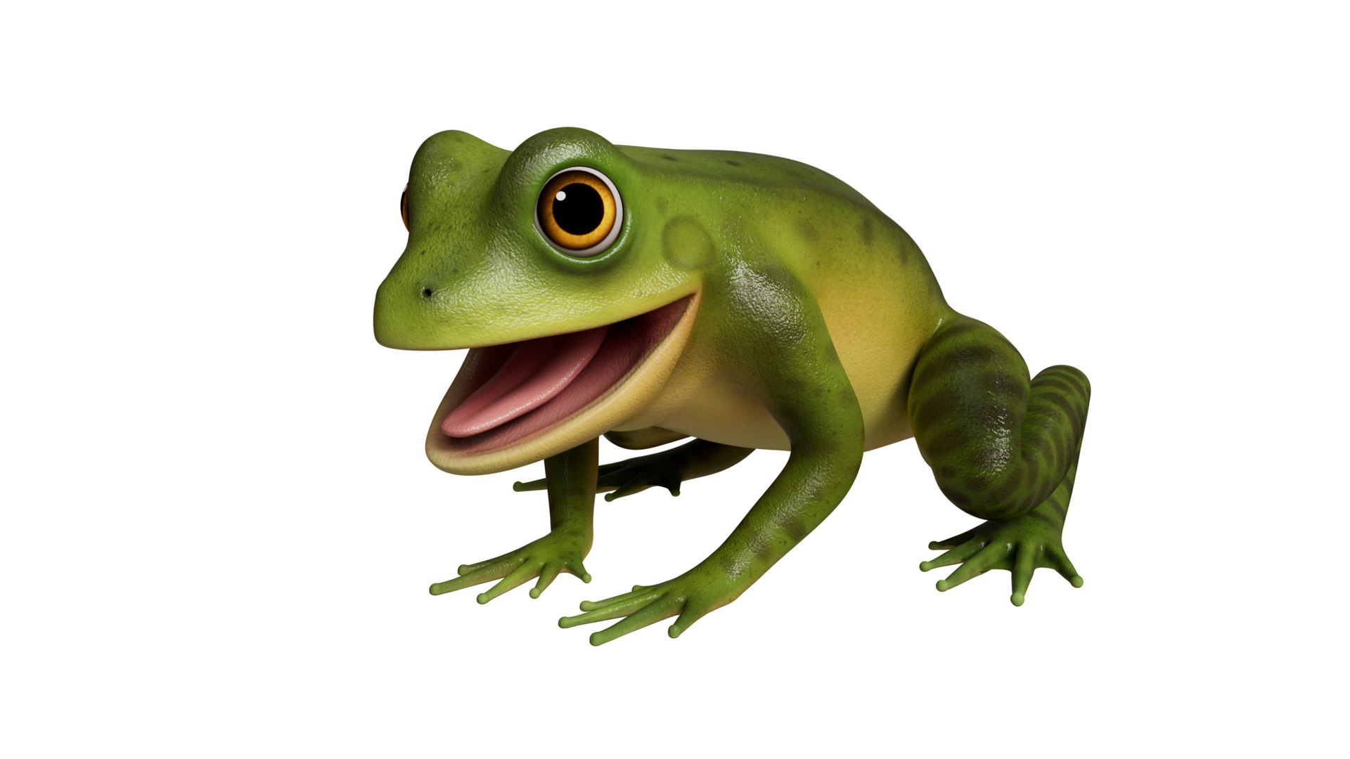 3D Model Frog Animated Facial Blend Shapes - TurboSquid 2280184