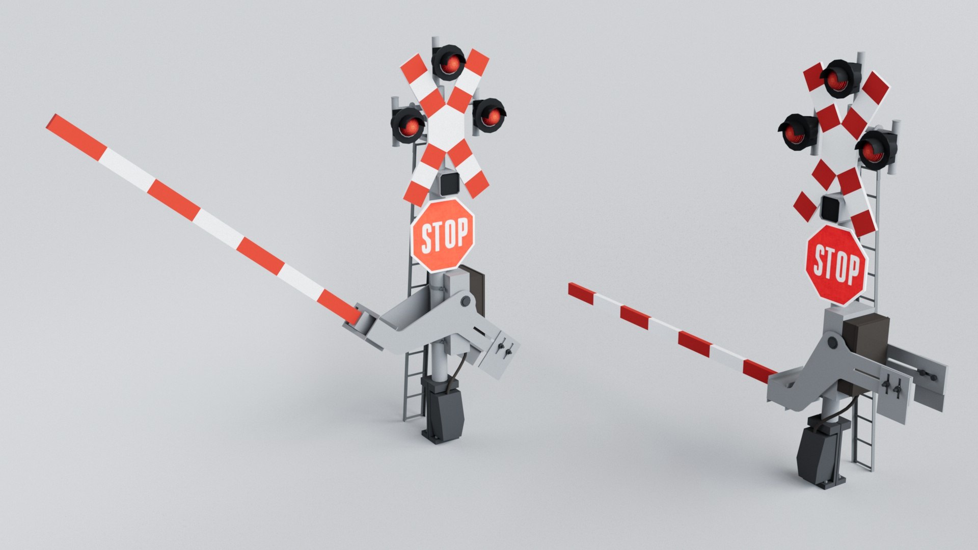 7 Railway Signals Collection 3D Model - TurboSquid 2422165