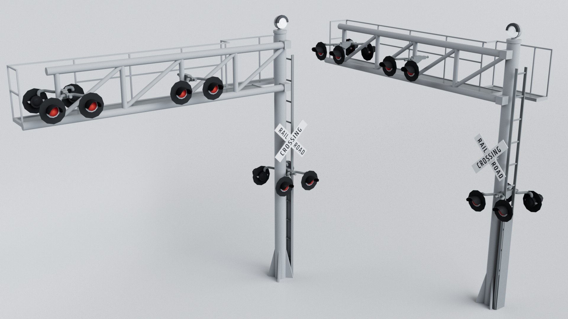 7 Railway Signals Collection 3D Model - TurboSquid 2422165