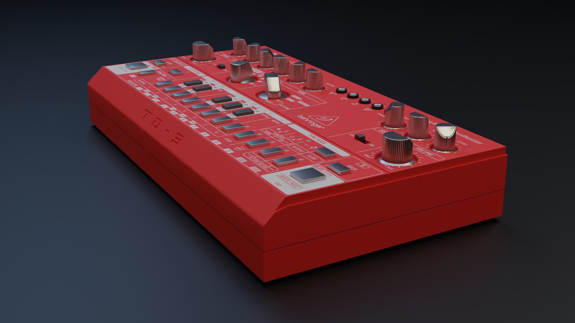 3D Model Behringer TD-3-RD Analog Bass Line Synthesizer - TurboSquid ...